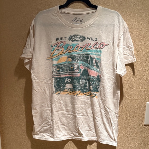 Ford | Shirts | Ford White Bronco Unisex Graphic Tee | Poshmark